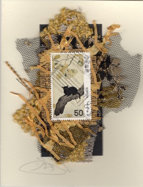 Geisha with Black Cat (Japan) Card - Curmudgeon Cards